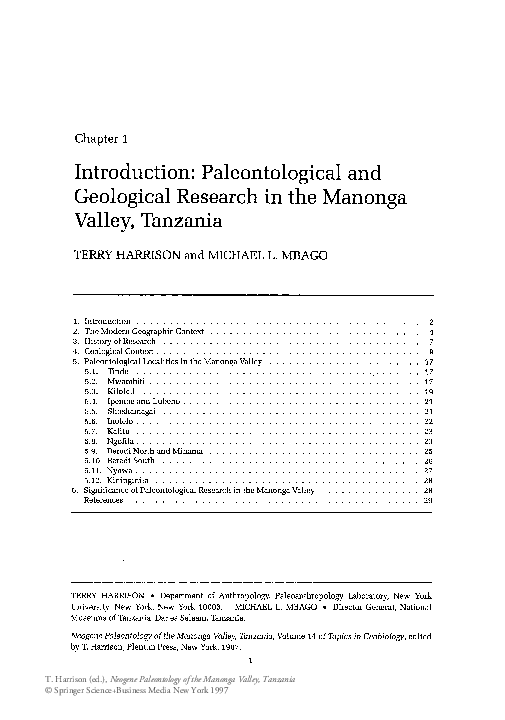 1997 Harrison Mbago - Manonga Introduction