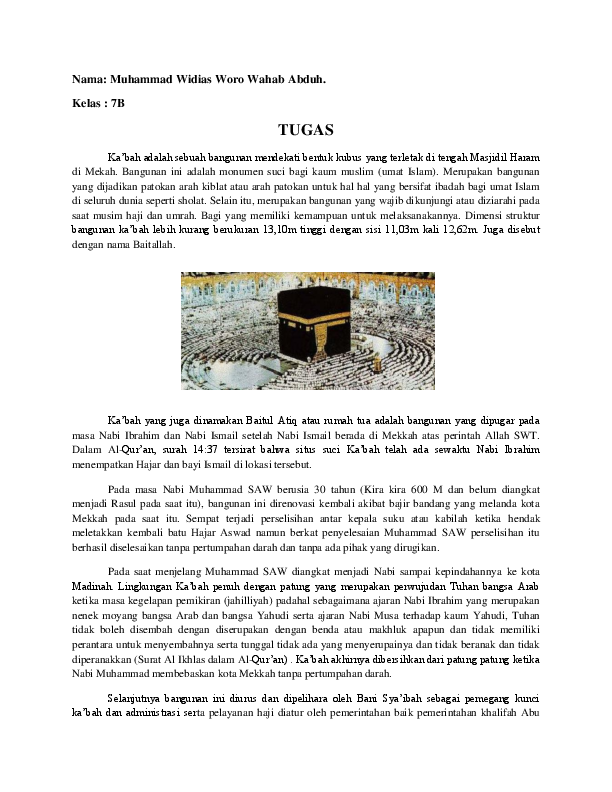 (DOC) Sejarah kabah