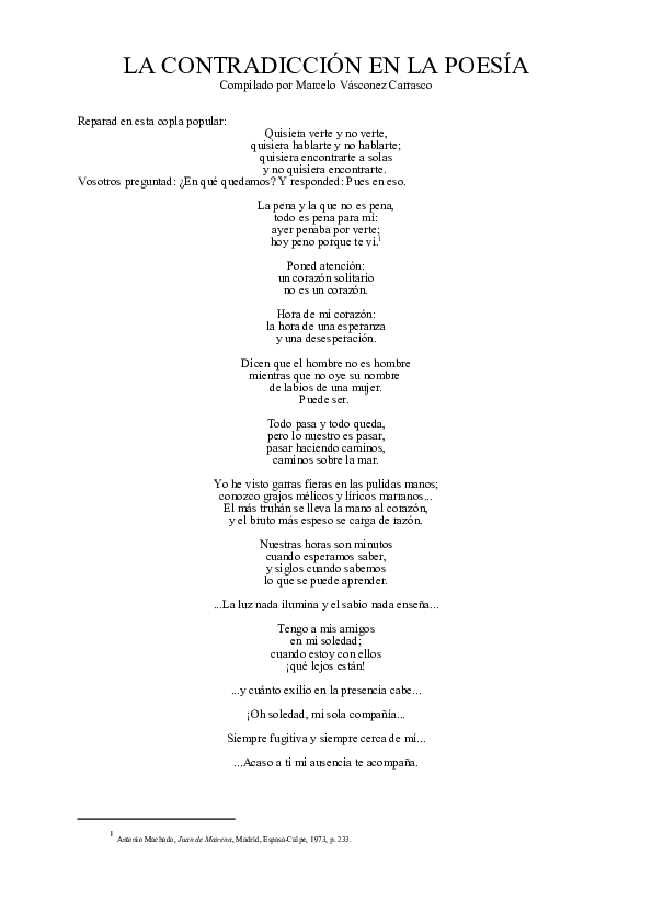 (PDF) La contradicción en la poesía