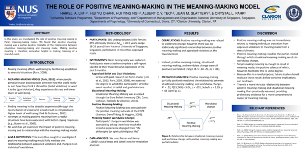 (PDF) The role of positive meaning-making in the meaning-making model.
