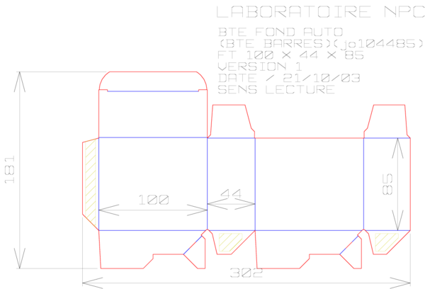 (PDF) Packaging cutting template