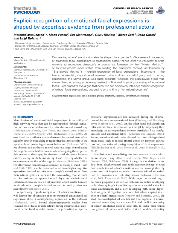 (PDF) 13 FP Conson | Massimiliano Conson - Academia.edu