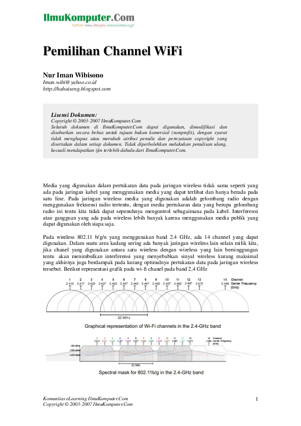 (DOC) Pemilihan Channel WiFi