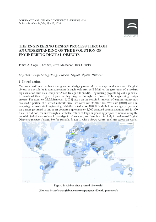 (PDF) The Engineering Design Process through an Understanding of the ...