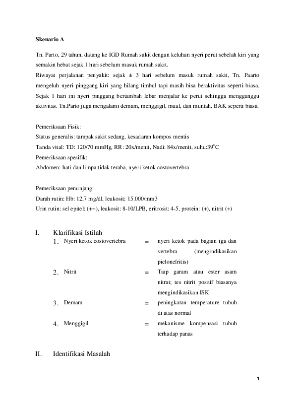 (DOC) Tutorial skenario a blok 18