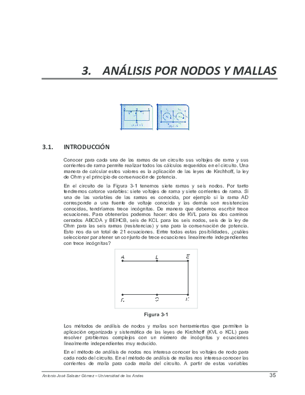 (PDF) 03 Analisis por Nodos y Mallas