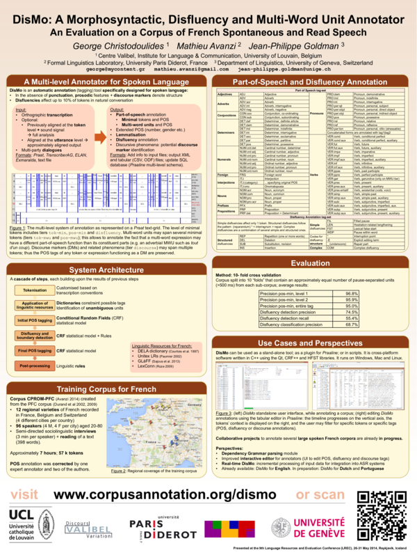 DisMo: A Morphosyntactic, Disfluency and Multi-Word Unit Annotator ...