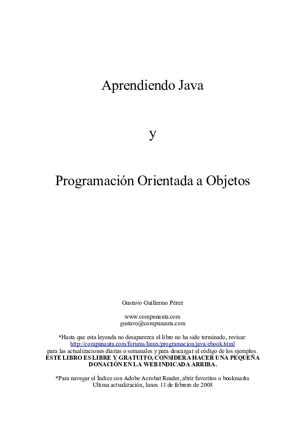 (PDF) Aprendiendo Java
