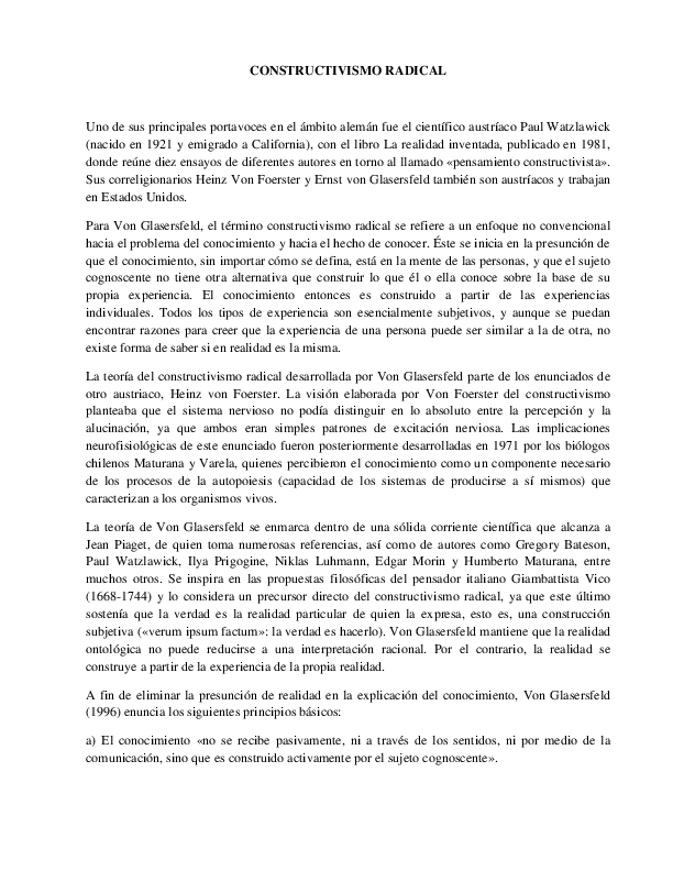 (DOC) CONSTRUCTIVISMO RADICAL