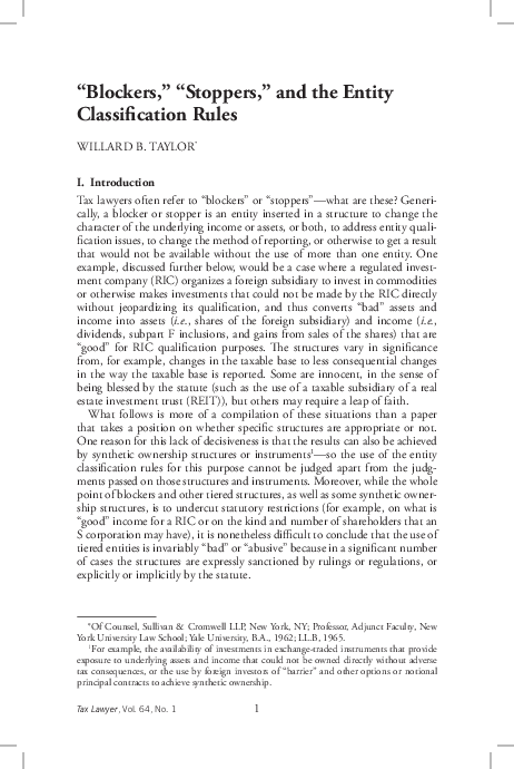 (PDF) the Entity Classification Rules