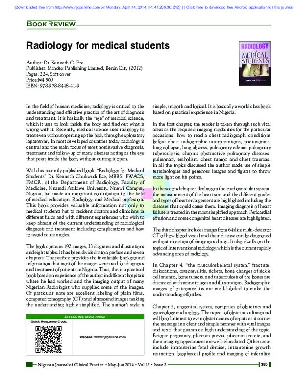 (PDF) Radiology for medical students