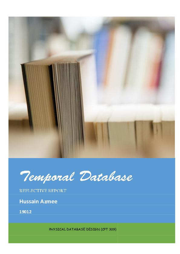 (PDF) Temporal Database