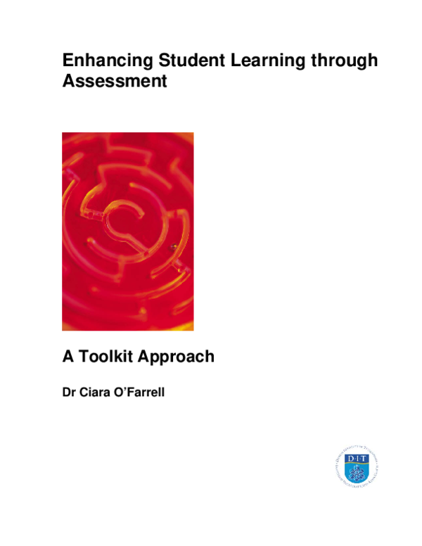 (PDF) Enhancing Student Learning through Assessment