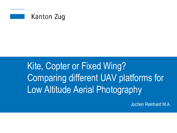 Kite, Copter or Fixed Wing? Comparing different UAV platforms for Low ...