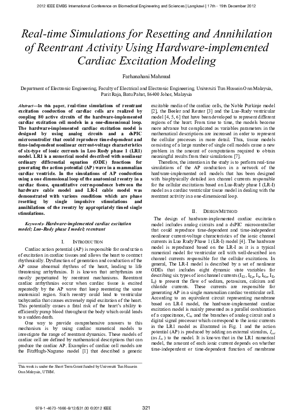 (PDF) Real-time Simulations for Resetting and Annihilation of Reentrant ...