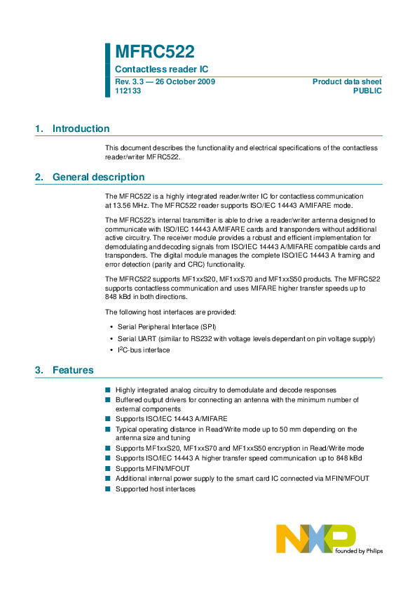 (PDF) Datasheet rc522