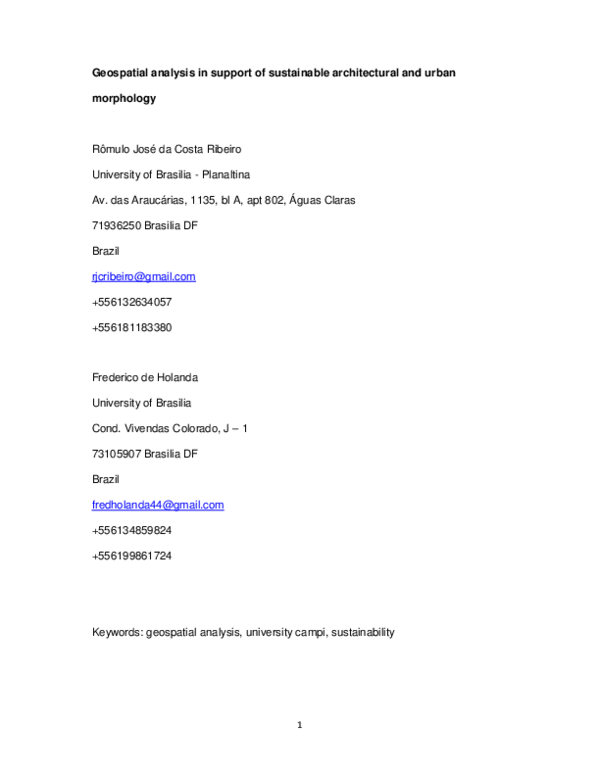 (PDF) Geospatial Analysis
