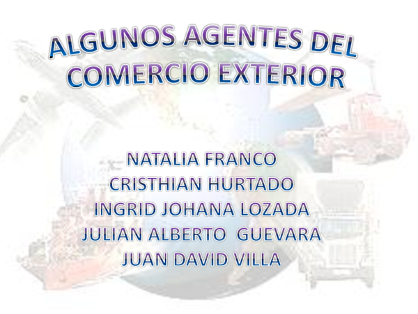 (PPT) AGENTES DEL COMERCIO