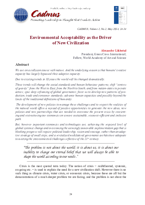 (PDF) Reprint-cj-v2-i2-environmental-acceptability-alikhotal