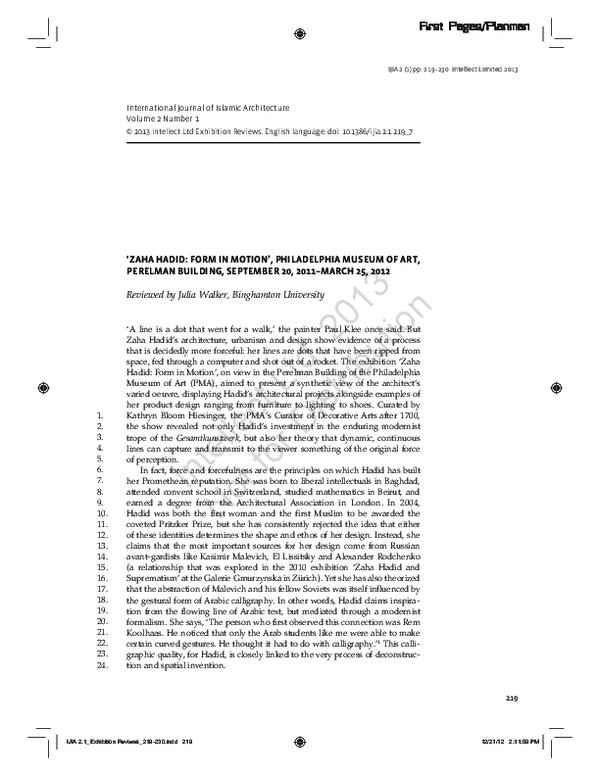 (PDF) Review "Arts de l'Islam" at the Musée du Louvre