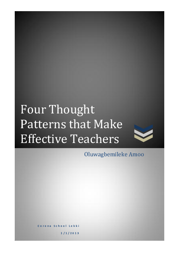 (DOC) Four Thought Patterns