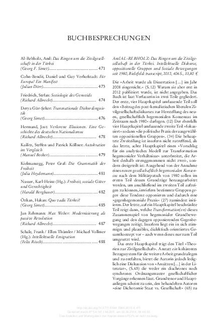 (PDF) Buchbesprechung zu: Derya Gür-Şeker: Transnationale ...