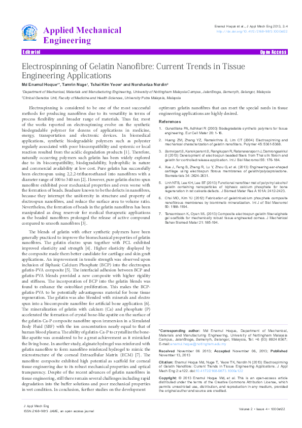 (PDF) Electrospinning-of-gelatin-nanofibre-current-trends-in-tissue-engineering-applications ...