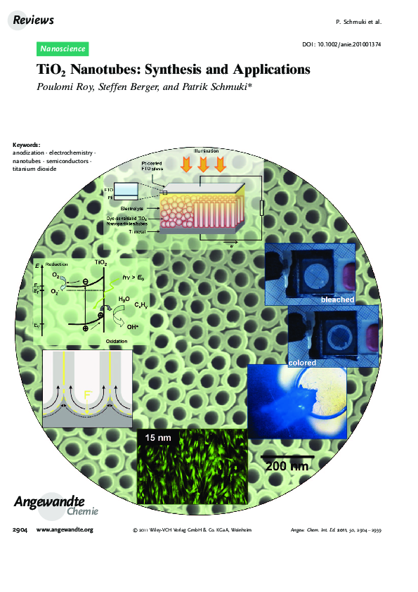 (PDF) TiO 2 Nanotubes: Synthesis and Applications