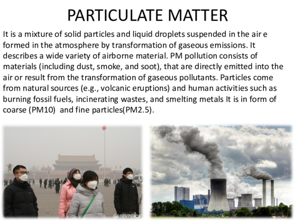 (PPT) particulate matter