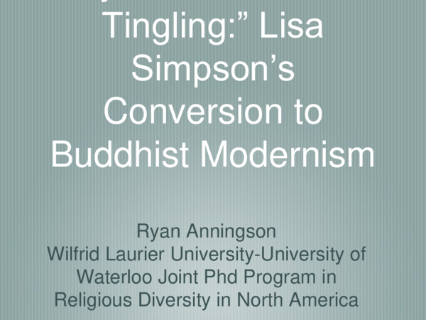 (PPT) "My Satan Sense is Tingling:" Lisa Simpson's Conversion to ...