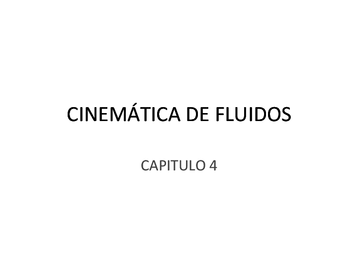 (PDF) CINEMÁTICA DE FLUIDOS
