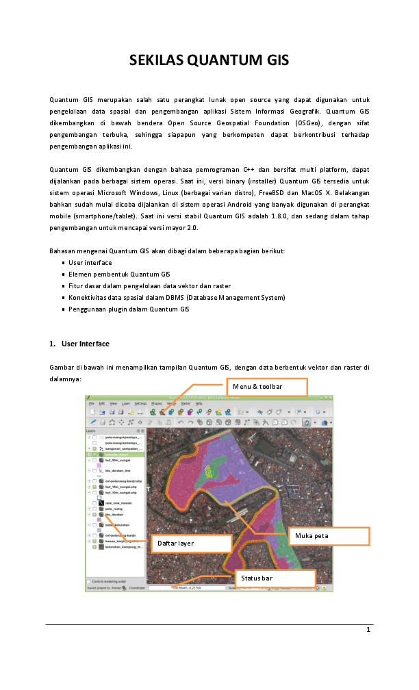(PDF) SEKILAS QUANTUM GIS