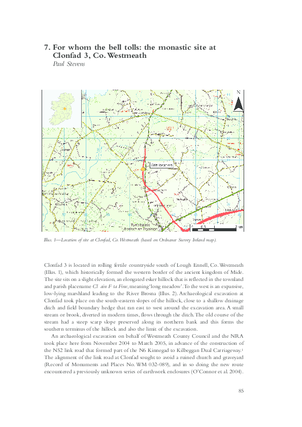 (PDF) For whom the bell tolls: the monastic site at Clonfad 3, Co ...