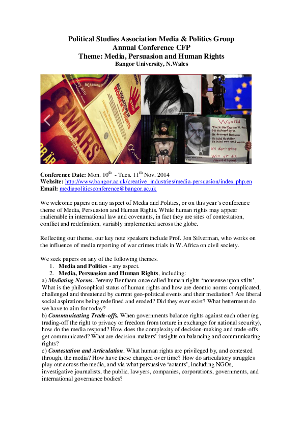(DOC) Flier Media Persuasion & Human Rights