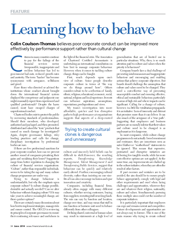 (PDF) Learning how to behave