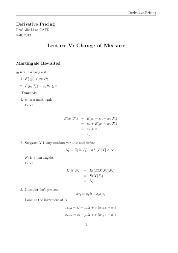 (PDF) Lecture V