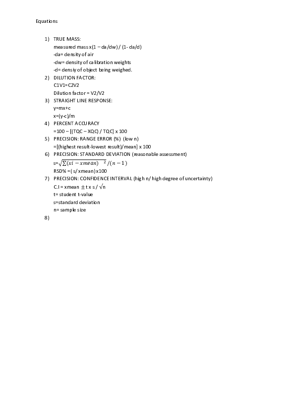 (DOC) Equations anal chem | Ivana Talbott - Academia.edu