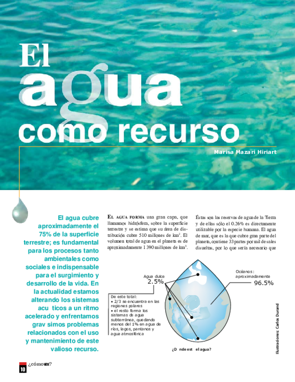 (PDF) Agua Recurso