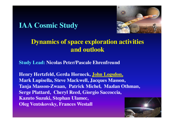 (PDF) IAA Preliminary Cosmic Study: Dynamics of Space Exploration ...