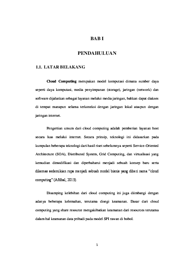 (DOC) Keamanan pada CLoud Computing