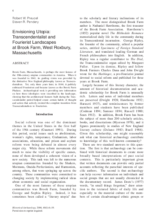 (PDF) Envisioning Utopia: Transcendentalist and Fourierist Landscapes ...