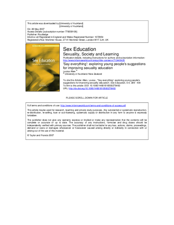 (PDF) Say everything’: exploring young people's suggestions for ...