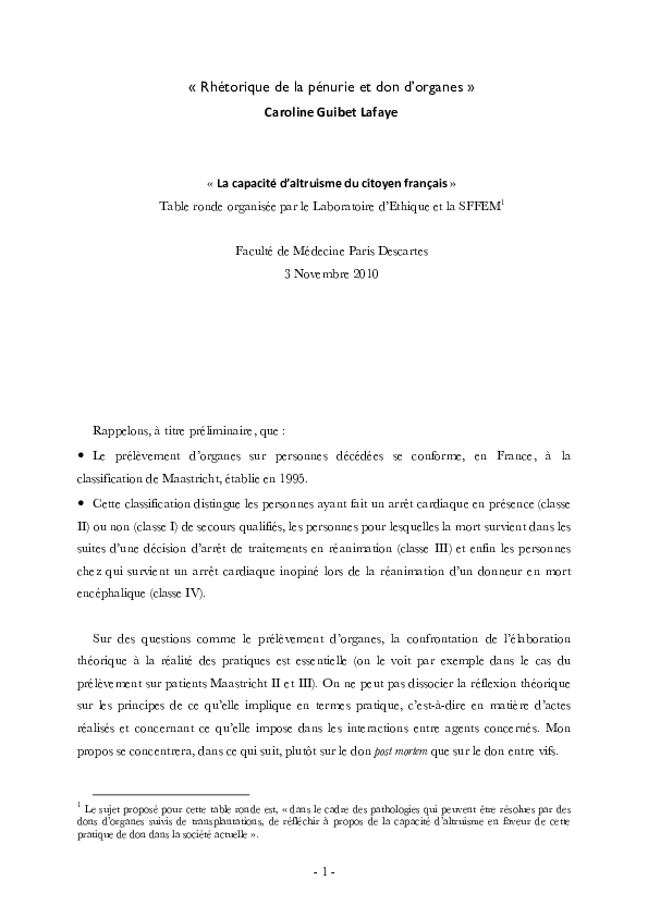 (PDF) Dilemmes moraux suscités par l'extension des conditions du ...