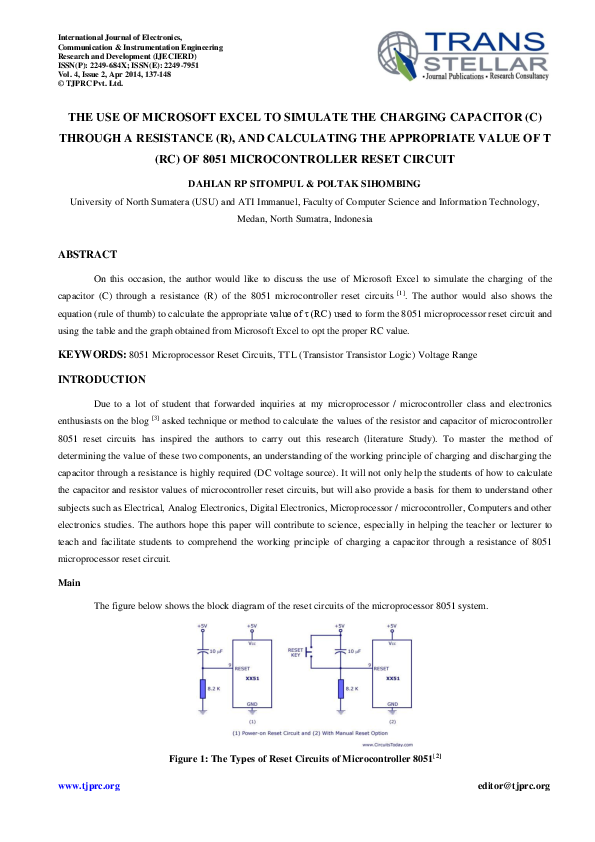 Reset Circuit In 8051 Microcontroller Wiring Today