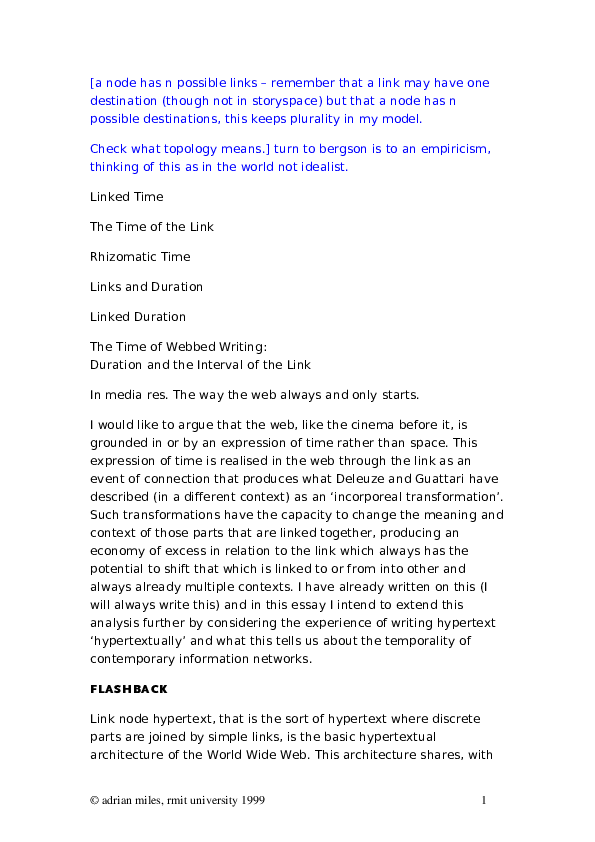 (DOC) Webbed Writing: Duration and Link Intervals