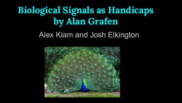 (PDF) Handicap Principle