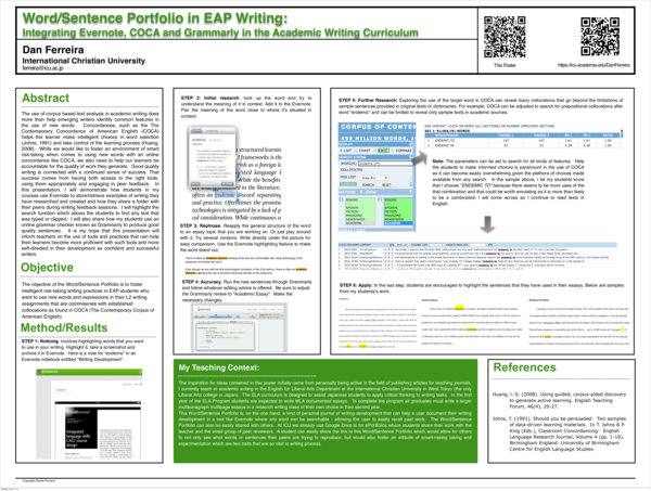 (PDF) Word/Sentence Portfolio in EAP Writing: Integrating Evernote ...