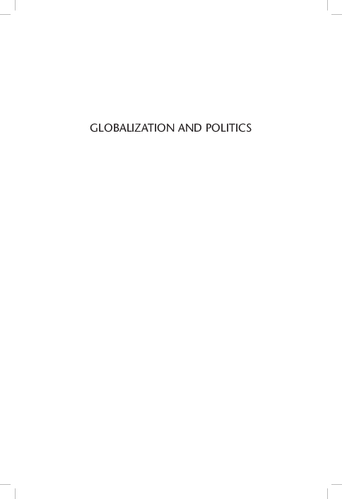 (PDF) Globalization and Politics, Vol. 1: Global Political and Legal ...