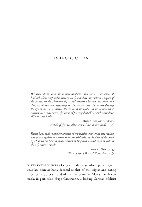 (PDF) Cassuto’s The Documentary Hypothesis and the Paradigm Shift in ...