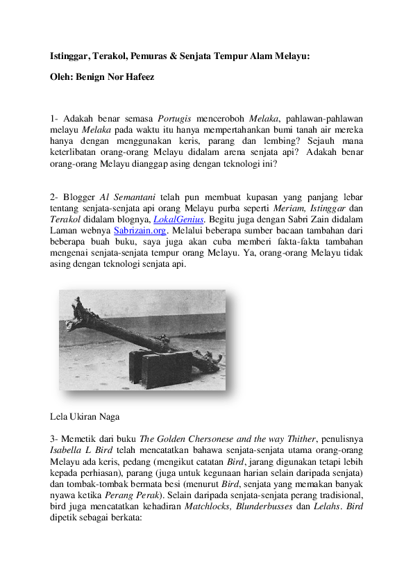 (PDF) Senjata-Senjata Api Alam Melayu.